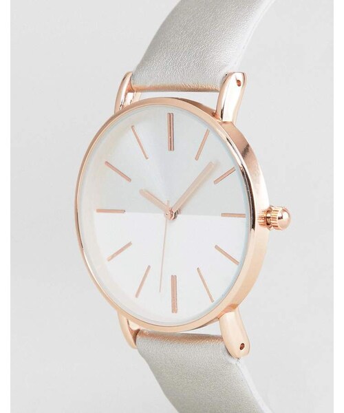 New look（ニュールック）の「New Look Silver Split Dial Watch（アナログ腕時計）」 - WEAR