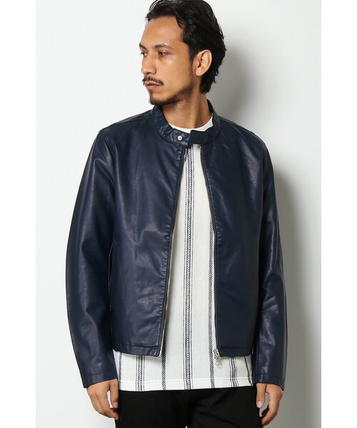 ikka（イッカ）の「PUシングルライダース（ブルゾン）」 - WEAR