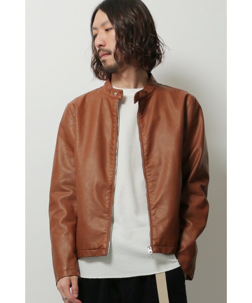 ikka（イッカ）の「PUシングルライダース（ブルゾン）」 - WEAR