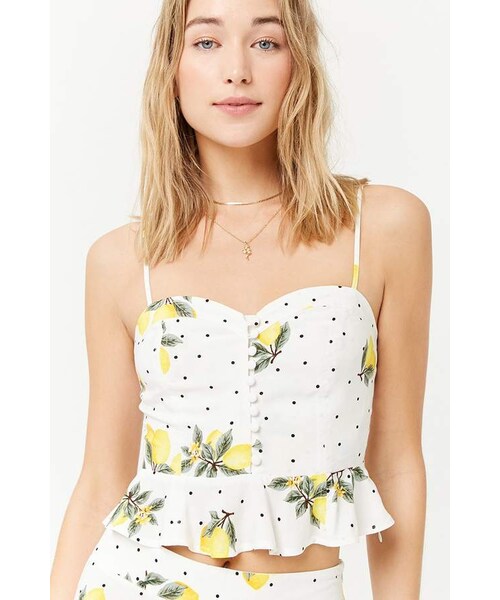 FOREVER 21（フォーエバー トゥエンティーワン）の「Forever 21 Lemon Print Cami（キャミソール）」 - WEAR