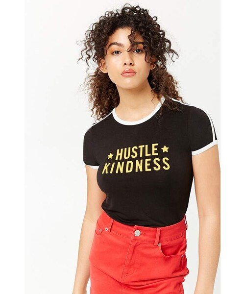 FOREVER 21（フォーエバー トゥエンティーワン）の「Forever 21 Hustle Kindness Graphic Tee（T ...