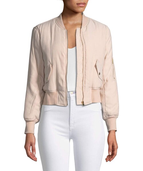 Club Monaco（クラブモナコ）の「Club Monaco Lindawanna Zip-Front Bomber Jacket（ジャケット/アウター）」 - WEAR
