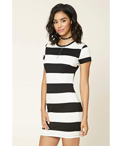 FOREVER 21 Forever 21 Striped Bodycon Dress WEAR