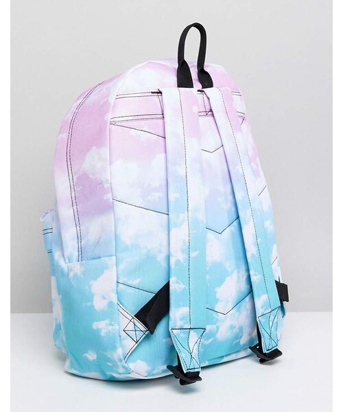 HYPE（ハイプ）の「Hype Backpack in Contrast Cloud Print（バックパック/リュック）」 - WEAR