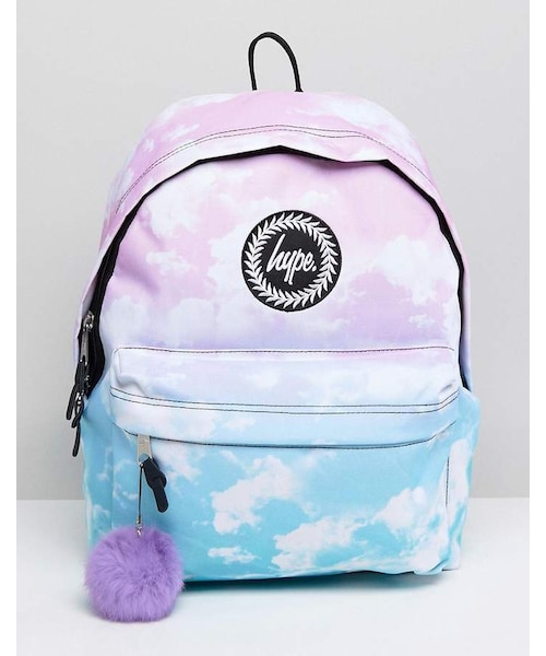 HYPE（ハイプ）の「Hype Backpack in Contrast Cloud Print（バックパック/リュック）」 - WEAR
