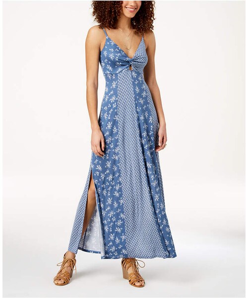 American Rag（-）の「American Rag Juniors' Printed Twist-Front Maxi Dress, Created for Macy's（ピアス（両耳 ...