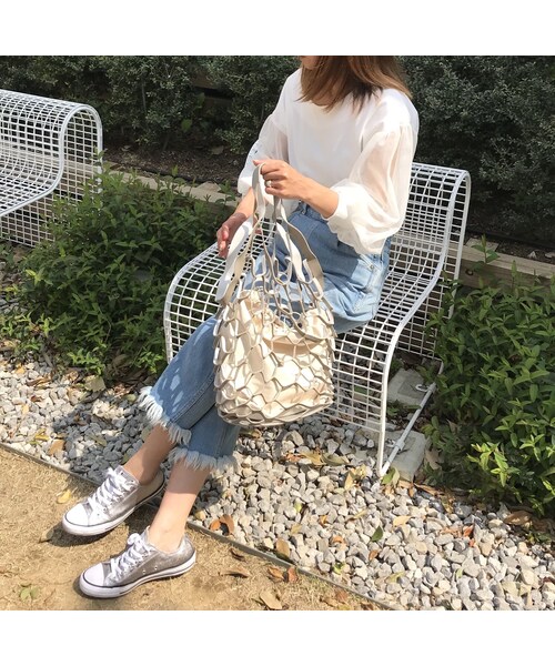 copine（コピン）の「フェイクレザーネットバッグ(2color)（ハンドバッグ）」 - WEAR