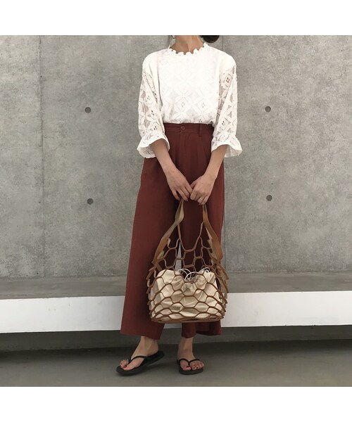 copine（コピン）の「フェイクレザーネットバッグ(2color)（ハンドバッグ）」 - WEAR