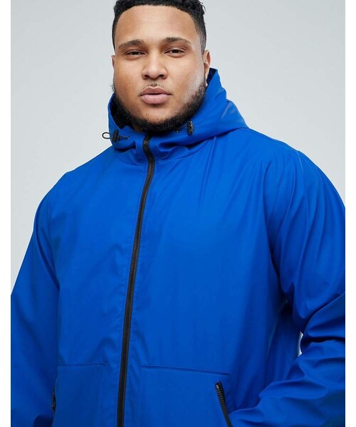 asos（エイソス）の「ASOS PLUS Shower Resistant Rain Coat With Fleece Lined Hood ...