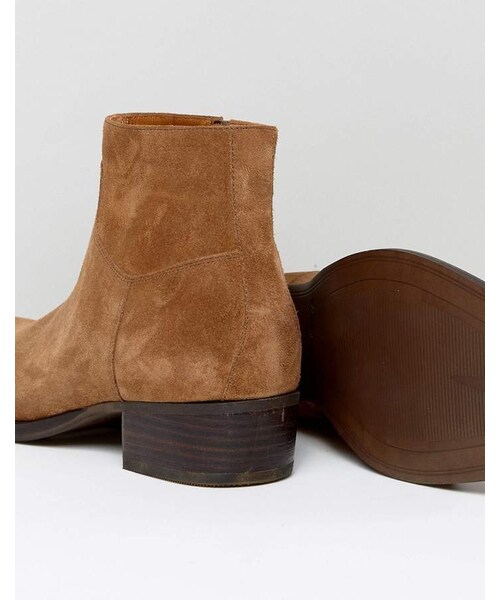 VAGABOND（ヴァガボンド）の「Vagabond Tyler Suede Zip Boots（ブーツ）」 - WEAR
