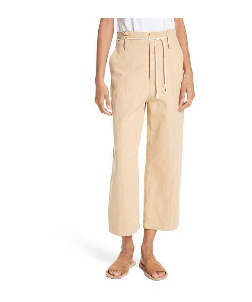 VINCE（ヴィンス）の「Vince High Rise Linen Cotton Crop Pants（その他パンツ）」 - WEAR
