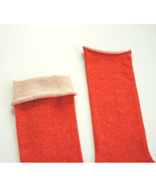 STORES.jp（ストアーズドットジェーピー）の「【ギフトに人気】ペルーコットンのゴムなし靴下(ユニセックス) レッド_SO005-RD ...
