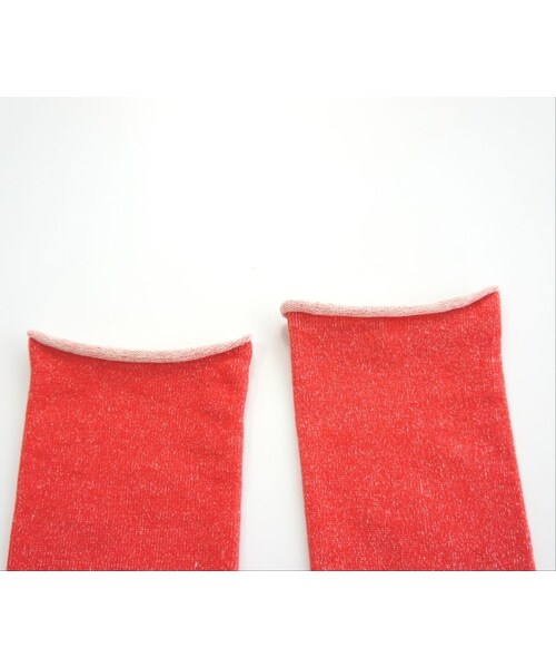 STORES.jp（ストアーズドットジェーピー）の「【ギフトに人気】ペルーコットンのゴムなし靴下(ユニセックス) レッド_SO005-RD ...