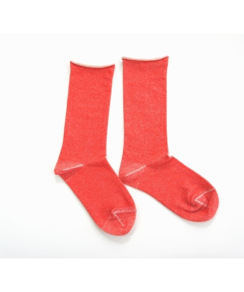 STORES.jp（ストアーズドットジェーピー）の「【ギフトに人気】ペルーコットンのゴムなし靴下(ユニセックス) レッド_SO005-RD ...