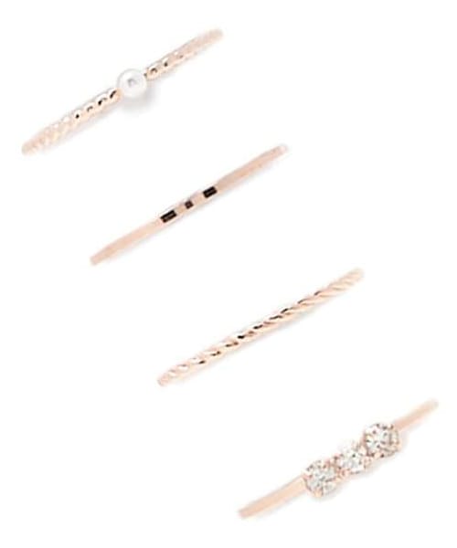 FOREVER 21（フォーエバー トゥエンティーワン）の「Forever 21 Rhinestone Ring Set（リング）」 - WEAR