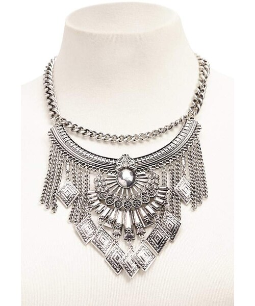 FOREVER 21（フォーエバー トゥエンティーワン）の「Forever 21 Ornate Statement Necklace（ネックレス）」 - WEAR