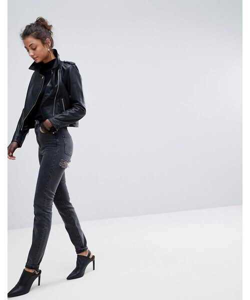 asos（エイソス）の「ASOS Tall ASOS DESIGN Tall Farleigh high waist slim mom ...