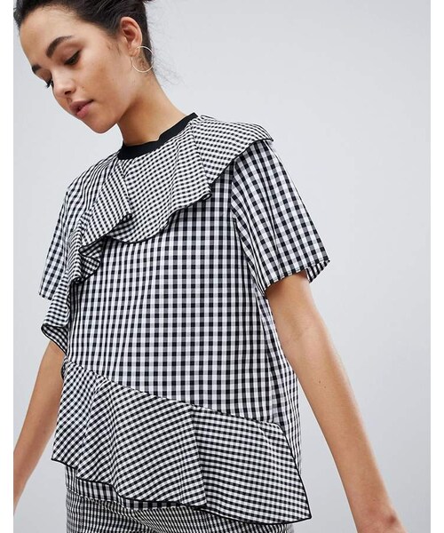 SPORTMAX（スポーツマックス）の「SPORTMAX CODE Sportmax Code Gingham Woven T-Shirt（T ...