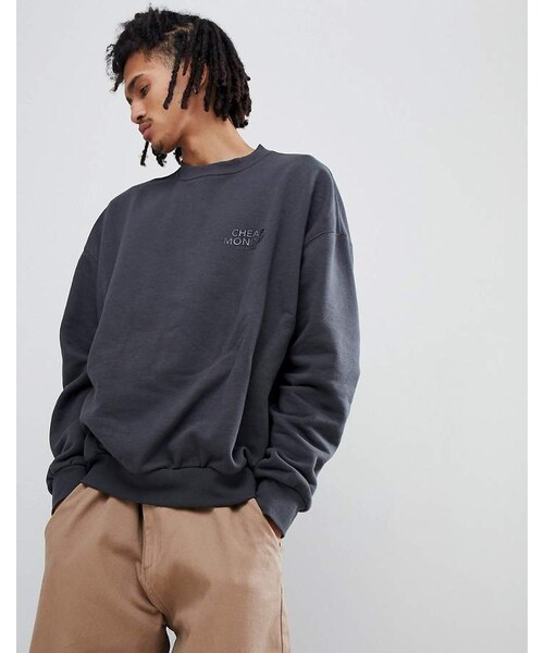 CHEAP MONDAY（チープマンデイ）の「Cheap Monday Logo Goal Sweatshirt Black（スウェット ...