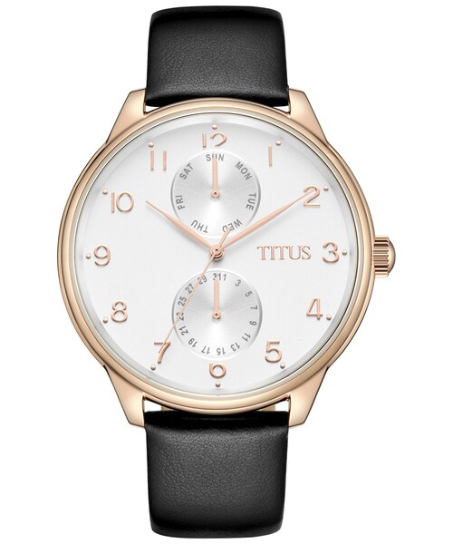 Solvil et Titusの「Men's Analogue Quartz Watch In Rose Gold Dial And ...