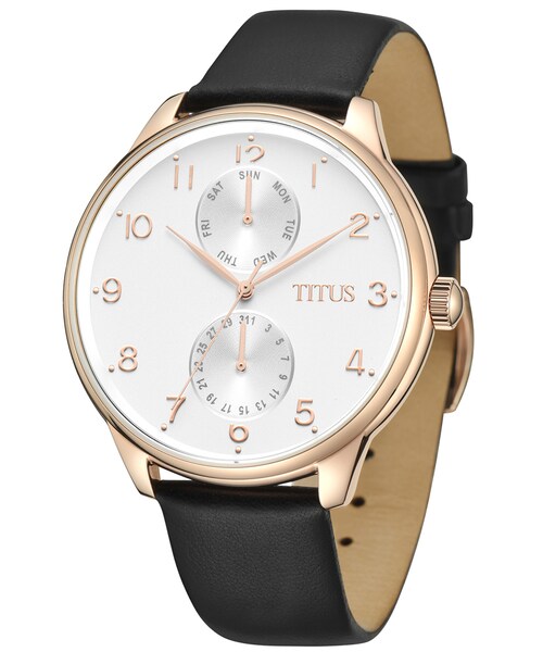 Solvil et Titusの「Men's Analogue Quartz Watch In Rose Gold Dial And ...