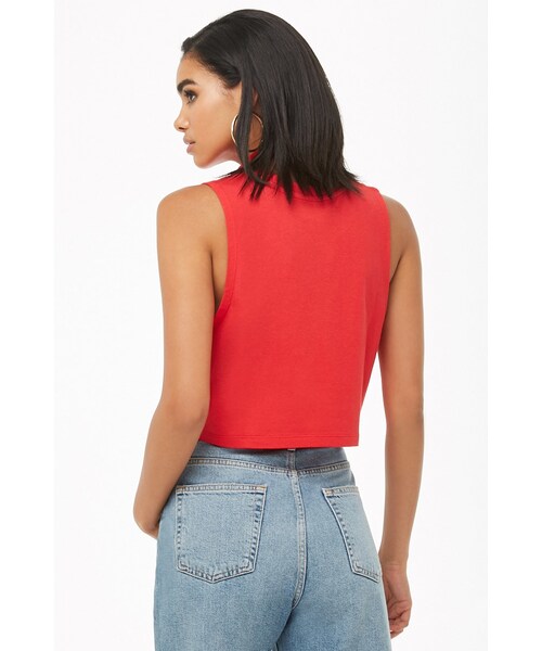 FOREVER 21（フォーエバー トゥエンティーワン）の「Coca-Colaロゴクロップタンクトップ（）」 - WEAR