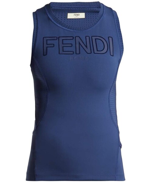 FENDI（フェンディ）の「FENDI Roma-logo tank top（タンクトップ）」 - WEAR