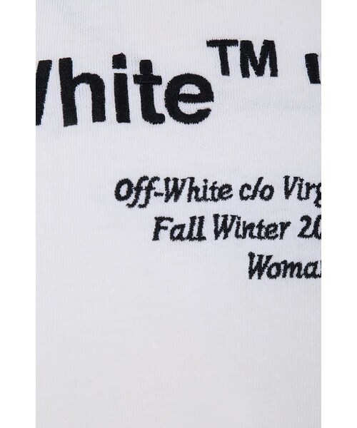 off white（オフホワイト）の「★OFF-WHITE★Quotes embroideredコットンTシャツ★関税送料込（Tシャツ ...