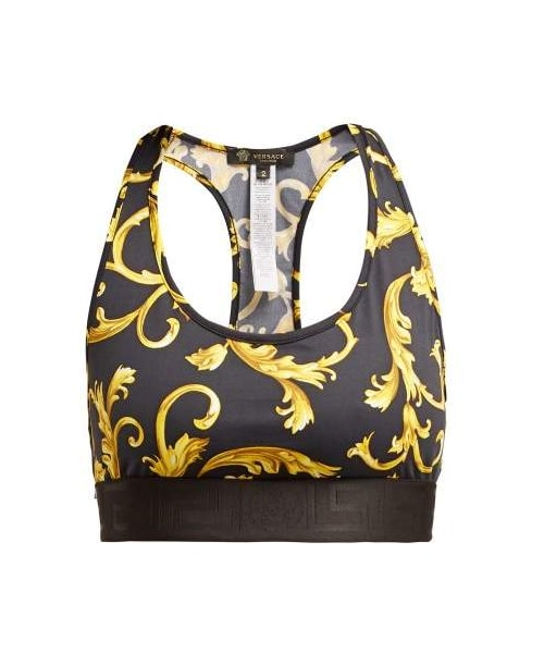 VERSACE（ヴェルサーチ）の「Versace - Baroque Print Racer Back Sports Bra - Womens ...