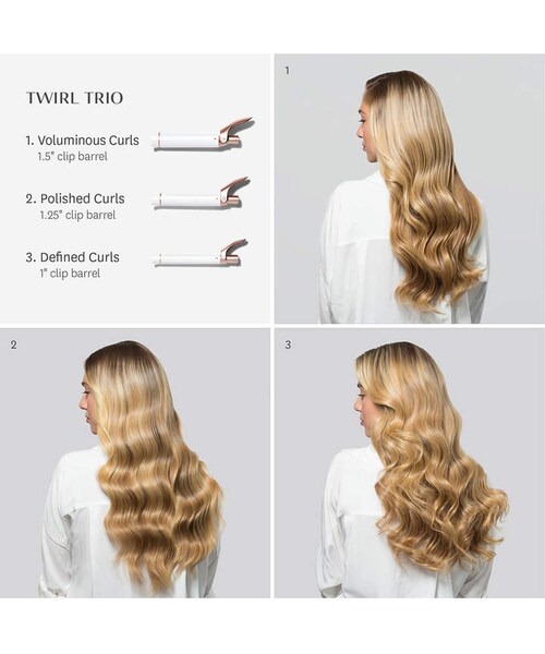 T3 Tourmaline（-）の「T3 Twirl Trio Convertible Curling Iron（シャンプー）」 - WEAR