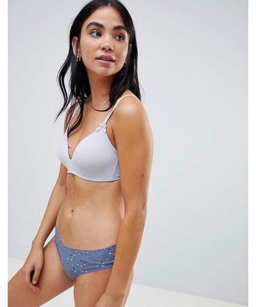 Sloggi（スロギー）の「Sloggi Zero Feel Microfibre printed hipster underwear in blue（ショーツ）」 - WEAR