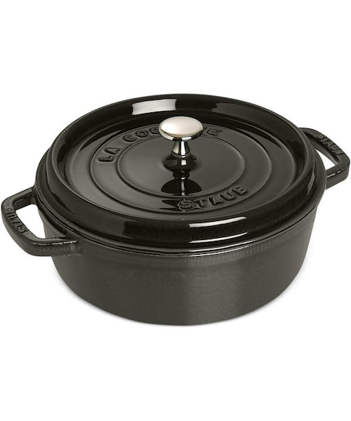 STAUB（ストウブ）の「Staub Enameled Cast Iron 4 Qt. Shallow Wide Round Cocotte ...