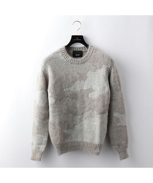 GUILD PRIME（ギルドプライム）の「【08sircus】MENS camouflage intarsia crew neck/S16AM-KN03（）」 - WEAR