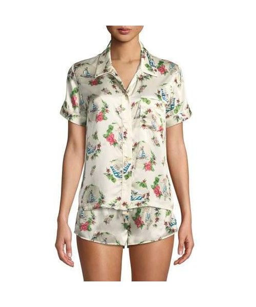 MORGAN（モルガン）の「Morgan Lane Lanie Tami Tropical Silk Pajama Top（ルームウェア ...