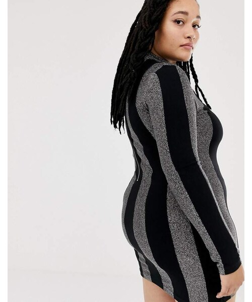 Asos（エイソス）の「ASOS Curve ASOS DESIGN x LaQuan Smith Curve bodycon dress ...