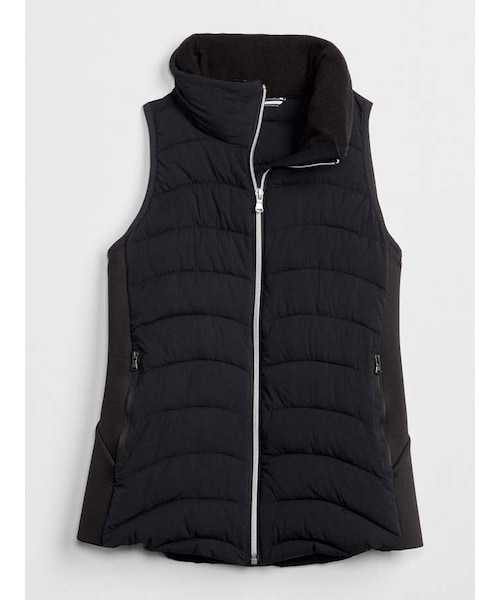 GAP（ギャップ）の「GapFit Lightweight Hooded Puffer Vest（）」 - WEAR