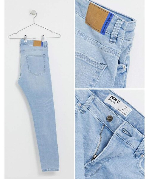 Bershka（ベルシュカ）の「Bershka Join Life super skinny jeans in light blue with ...
