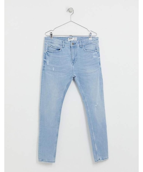 Bershka（ベルシュカ）の「Bershka Join Life super skinny jeans in light blue with ...