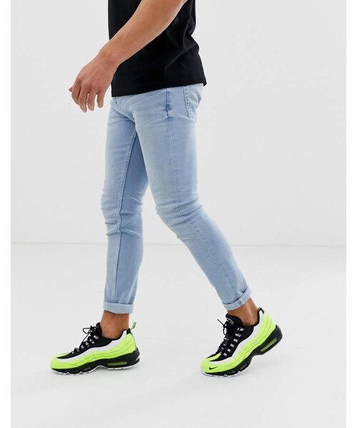 Bershka（ベルシュカ）の「Bershka Join Life super skinny jeans in light blue with ...
