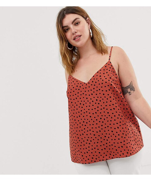 asos（エイソス）の「ASOS Curve ASOS DESIGN Curve printed cami in splodge print ...