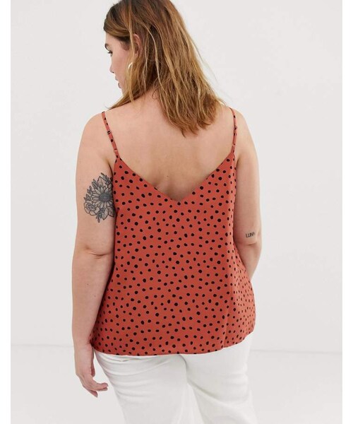 Asos（エイソス）の「ASOS Curve ASOS DESIGN Curve printed cami in splodge print ...