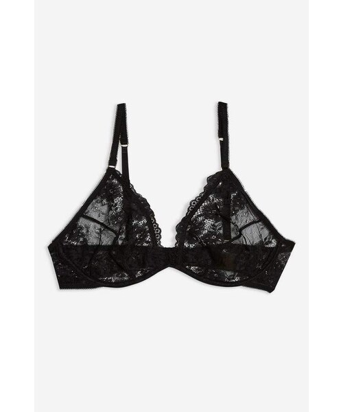 TOPSHOP（トップショップ）の「Topshop Black Lace Underwire Bra（ブラジャー）」 - WEAR