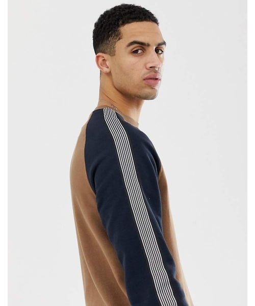 New Look（ニュールック）の「New Look raglan sweatshirt in mink（スウェット）」 - WEAR