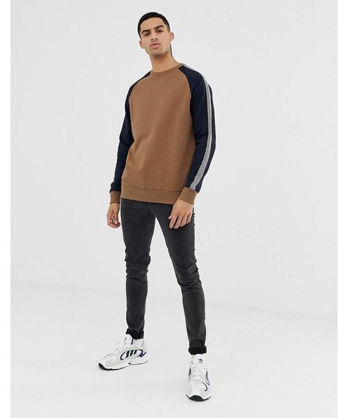 New Look（ニュールック）の「New Look raglan sweatshirt in mink（スウェット）」 - WEAR