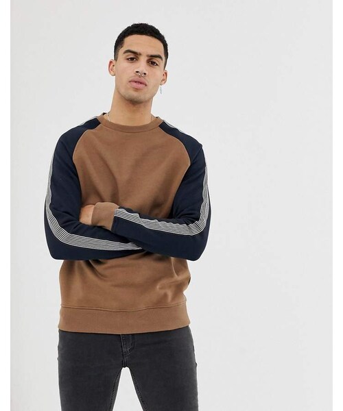 New Look（ニュールック）の「New Look raglan sweatshirt in mink（スウェット）」 - WEAR