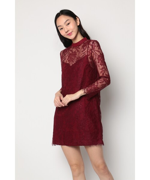 Dressabelle（-）の「Lia Lace Shift Dress（）」 - WEAR