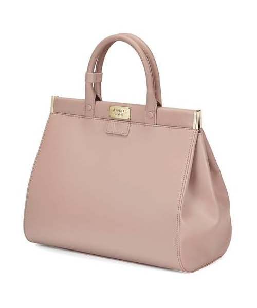 Aspinal of Londonの「Aspinal Of London Large Florence Snap Bag In Smooth ...