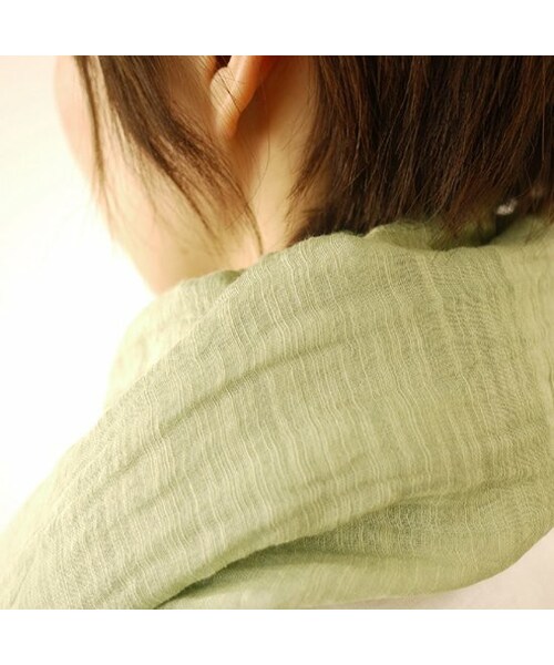 Madu（マディ）の「シルク/コットン スヌード グリーン（）」 - WEAR