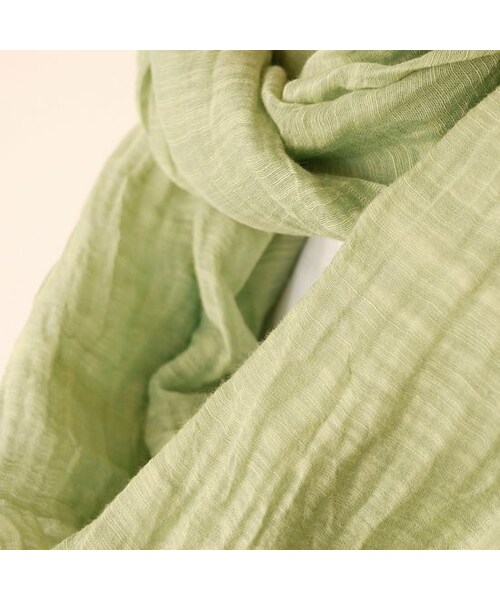 Madu（マディ）の「シルク/コットン スヌード グリーン（）」 - WEAR
