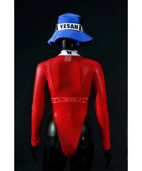 YESAH（イエッサー）の「Fishnet Leotard Red（）」 - WEAR